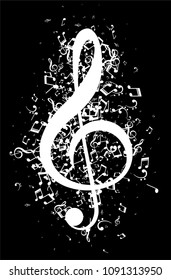Vector Illustration Music Key Stock Vector (Royalty Free) 1091313950 ...