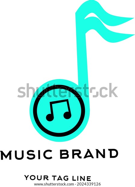 Vector Illustration Music Logos Music Brands Stock Vector (Royalty Free ...