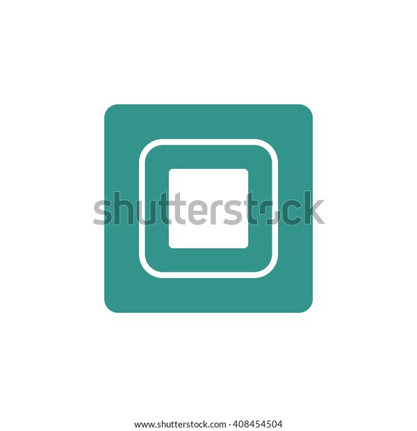 Vector Illustration Music Stop Icon Premium Stock Vector (Royalty Free ...