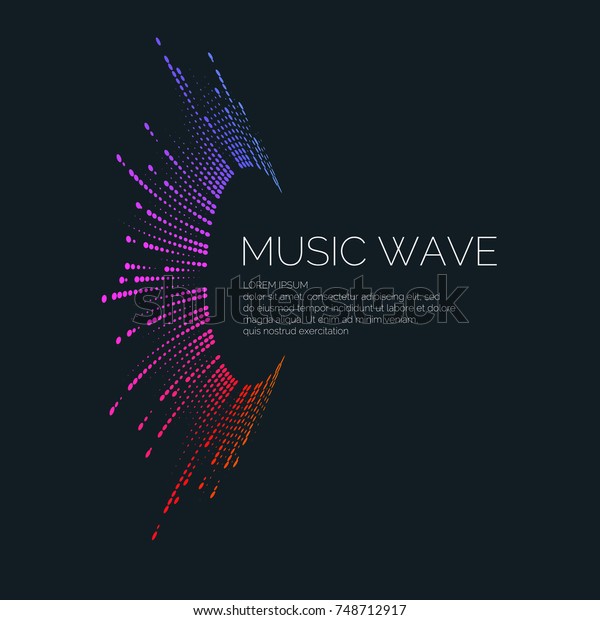 Vector Illustration Music Wave Form Equalizer Stock Vector (Royalty ...