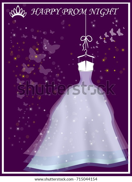 Vector Illustration My Prom Night Background Stock Vector (Royalty Free ...