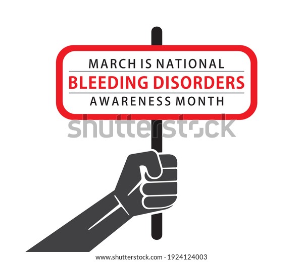 Vector Illustration National Bleeding Disorders Awareness Stock Vector ...