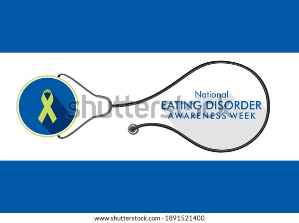 Vector Illustration National Eating Disorder Awareness Stock Vector ...