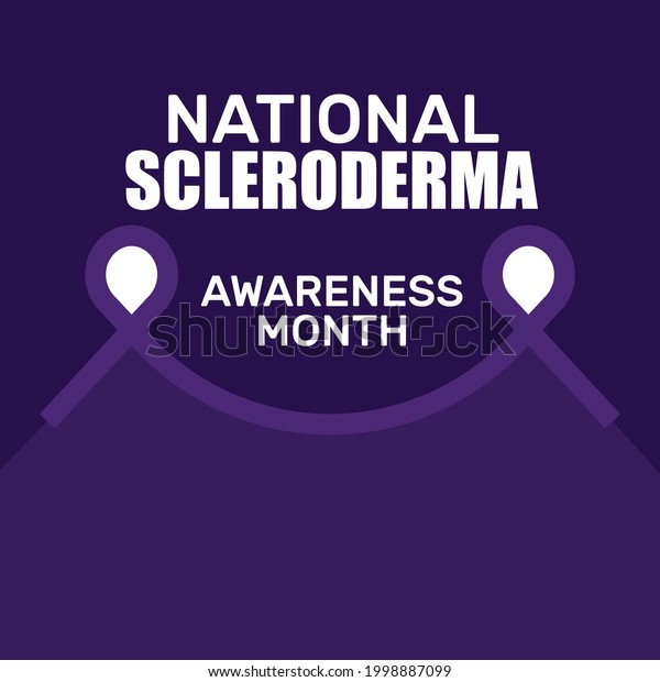 Vector Illustration National Scleroderma Awareness Month Stock Vector ...