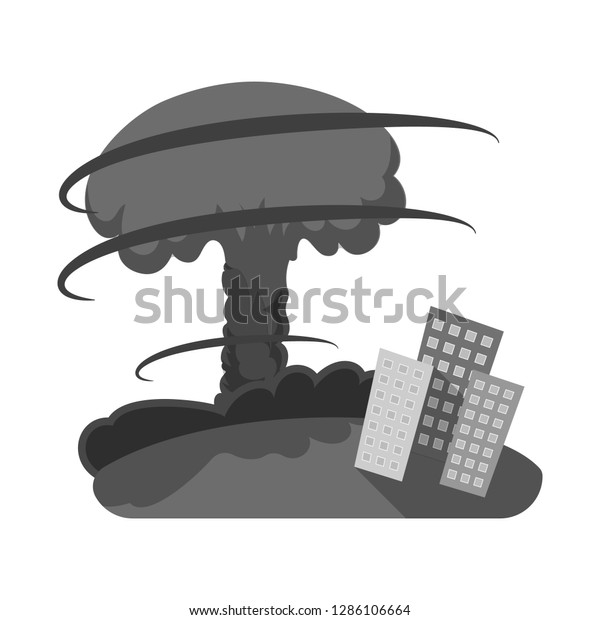 Vector Illustration Nature Apocalypse Symbol Set Stock Vector (Royalty ...