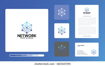 Vector Illustration Network Logo Design Template: เวกเตอร์สต็อก (ปลอด ...