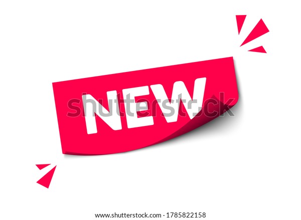 Vector Illustration New Sticker Label Modern Stock Vector (Royalty Free ...