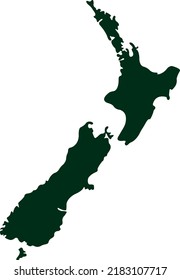 Vector Illustration New Zealand Map Stock Vector (Royalty Free ...