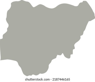 Vector Illustration Nigeria Map Stock Vector (Royalty Free) 2187446165 ...