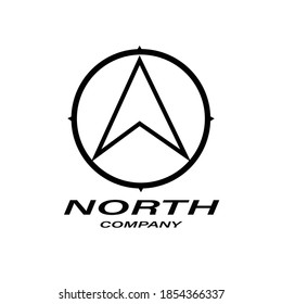 Vector Illustration North Logo Design Drawn Stock Vector (Royalty Free ...