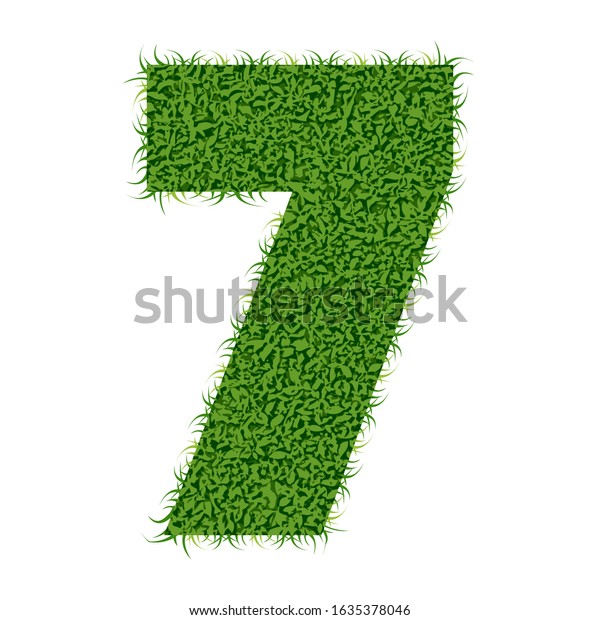 Vector Illustration Number Number 7 Seven Stock Vector (Royalty Free ...