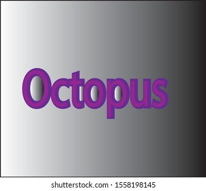 1,142 Octopus Font Images, Stock Photos & Vectors | Shutterstock