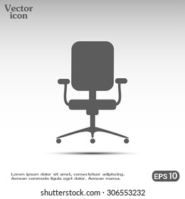 Vector Illustration Office Chair Stock Vector (Royalty Free) 306553232 ...