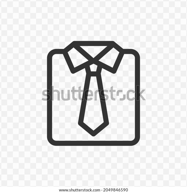 Vector Illustration Office Clothes Icon Dark Stock Vector (Royalty Free ...