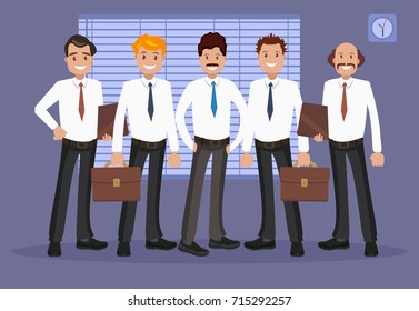 Vector Illustration Office Staff Stock Vector (Royalty Free) 715292257 ...