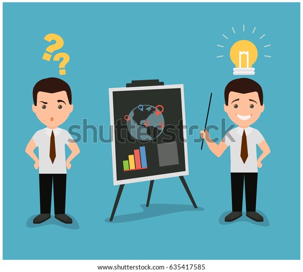 Vector Illustration Office Workers Cartoon Characters Stock Vector ...