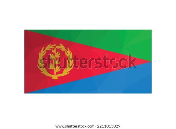 Vector Illustration Official Ensign Eritrea National Stock Vector ... Vector Illustration Official Ensign Eritrea National Stock Vector ...
