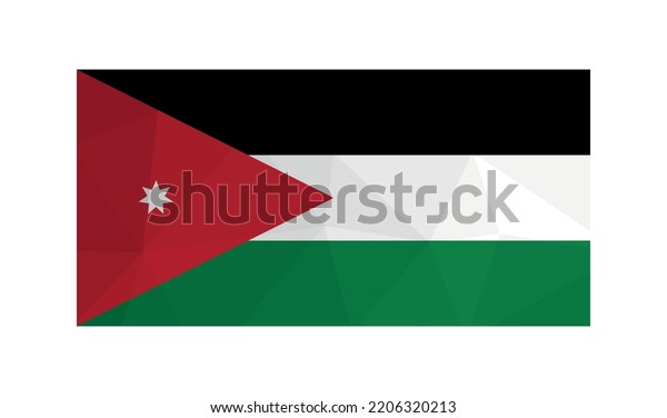 Vector Illustration Official Symbol Jordan National Stock Vector ...
