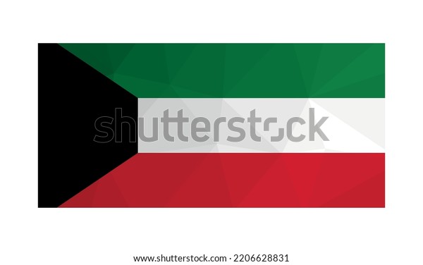 Vector Illustration Official Symbol Kuwait National Stock Vector ...
