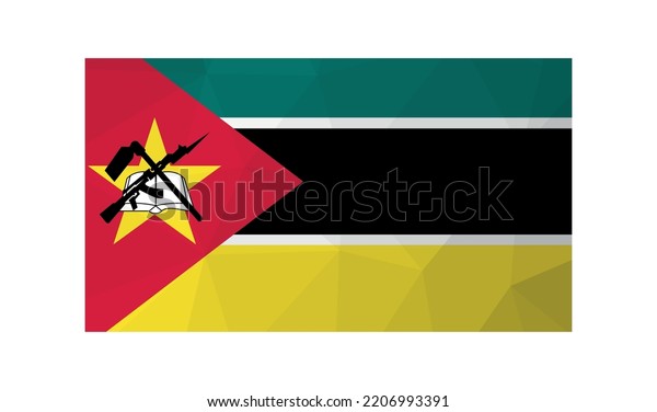 Vector Illustration Official Symbol Mozambique National Stock Vector ...