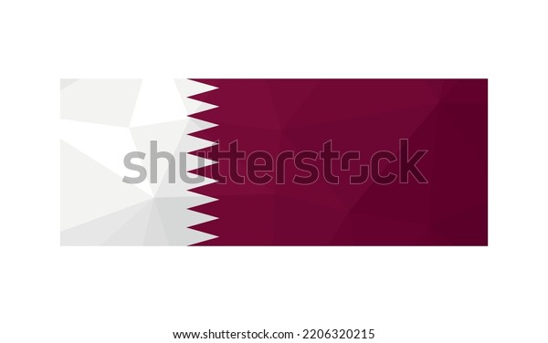 Vector Illustration Official Symbol Qatar National Stock Vector ...