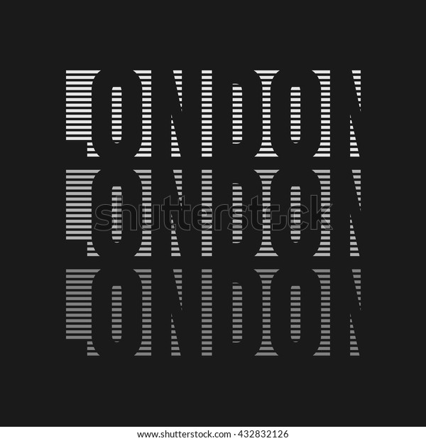 Vector Illustration On Theme London Typography: เวกเตอร์สต็อก (ปลอดค่า ...