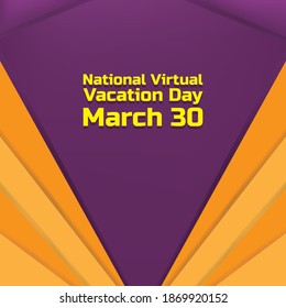 9 National virtual vacation day Images, Stock Photos & Vectors ...