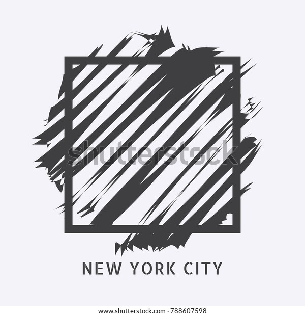 Vector illustration on the theme of New York City. The abstract design ...