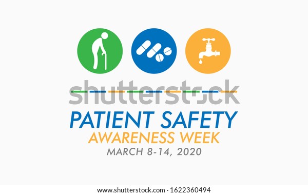 Vector Illustration On Theme Patient Safety Stock Vector (Royalty Free ...