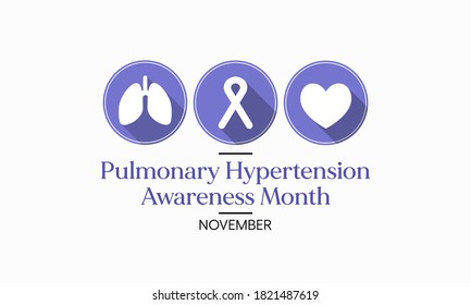 Vector Illustration On Theme Pulmonary Hypertension Stock Vector ...