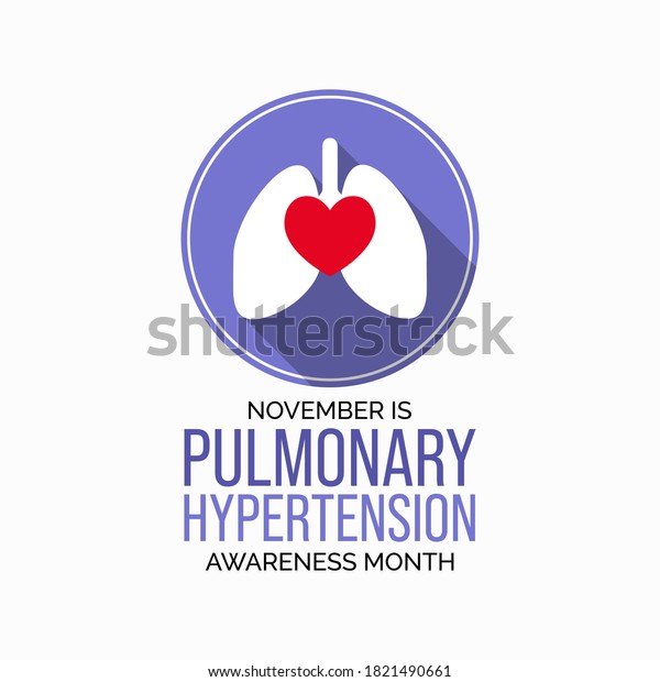Vector Illustration On Theme Pulmonary Hypertension Stock Vector ...
