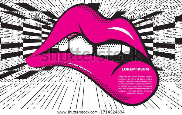 Ilustración vectorial en arte pop y pop. Una abstracción absurda con ...