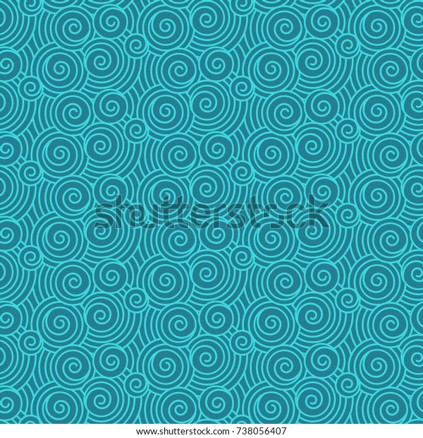 Vector Illustration Oriental Pattern Japanese Round Stock Vector ...