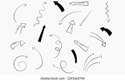 Vector Illustration Orientation Signs Arrow Design Stock Vector ...