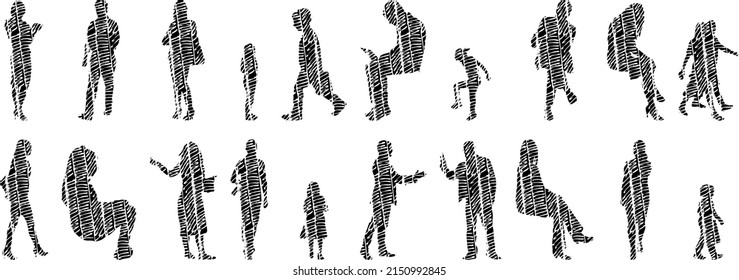 14,308 Human Silhouette Vector Architecture Stock Vectors, Images ...