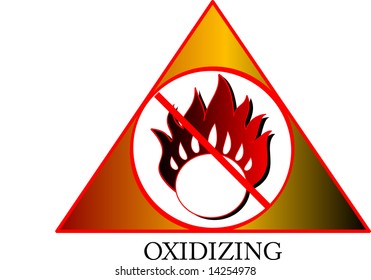 Vector Illustration Oxidizing Symbol Stock Vector (Royalty Free ...