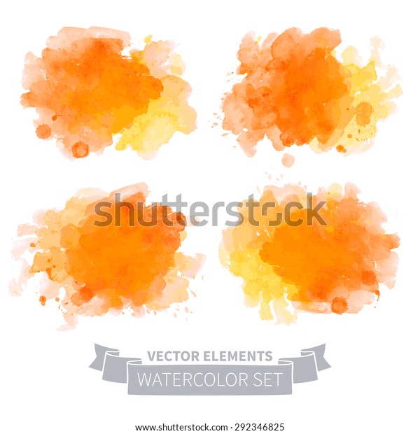 Vector Illustration Paint Texture Set Colorful Stock Vector (Royalty ...