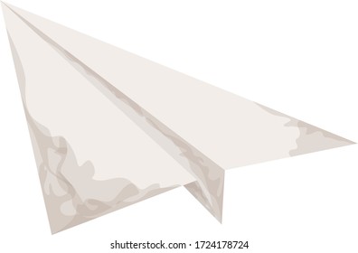 Vector Illustration Paper Plane Nice Translucent Stock Vector (Royalty ...