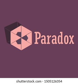 Vector Illustration Paradox Box Logo Stock Vector (Royalty Free ...