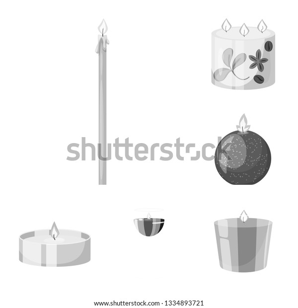 Vector Illustration Paraffin Fire Sign Collection Stock Vector (Royalty ...