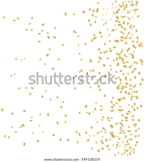 Vector Illustration Party Background Golden Confetti Stock Vector ...