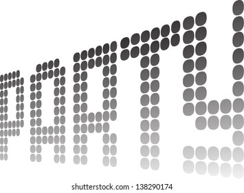 Vector Illustration Party Sign Stock Vector (Royalty Free) 138290174 ...