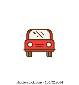 Vector Illustration Passenger Car Stock Vector (Royalty Free ...