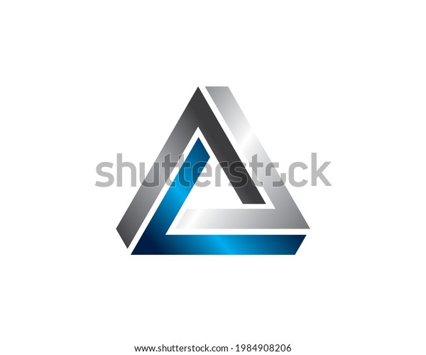 Vector Illustration Penrose Triangle Logo Stock Vector (Royalty Free ...