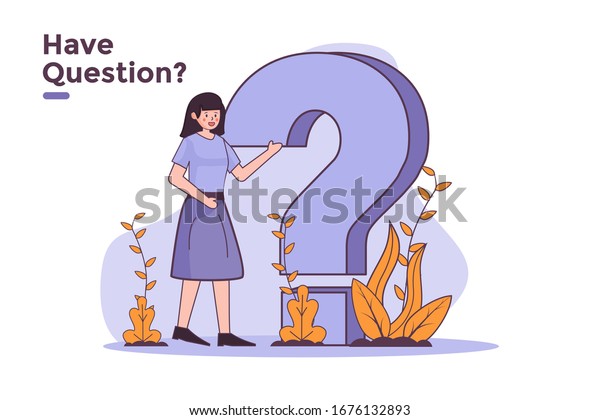 Vector Illustration People Have Question Ask Stock Vector (Royalty Free ...