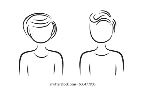 Vector Illustration People On White Background Stock Vector (Royalty ...