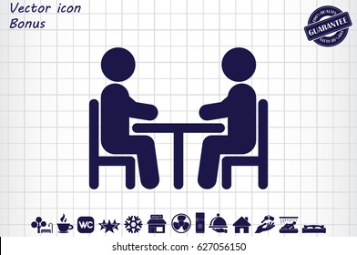 4,666 2 people table icon Images, Stock Photos & Vectors | Shutterstock