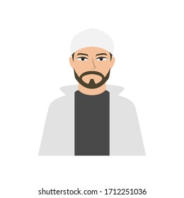 Vector Illustration People Use Cap Muslim Stock Vector (Royalty Free ...
