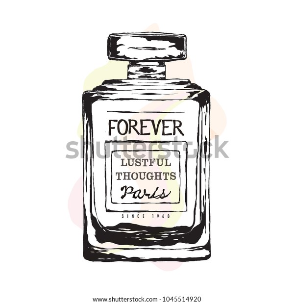 Vector Illustration Perfume Bottle Graphic Design Stock Vector (Royalty ...