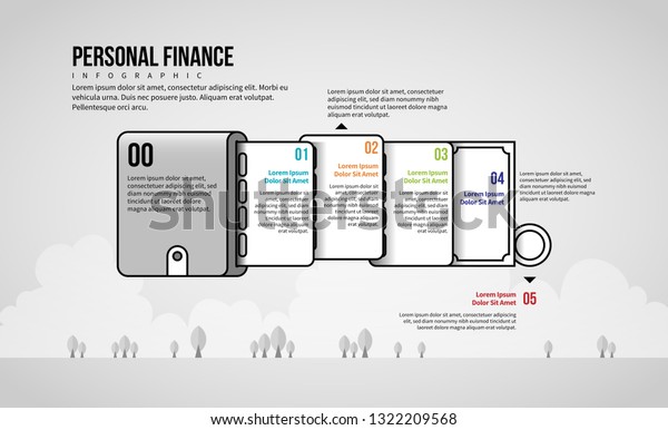 Vector Illustration Personal Finance Infographic Design Stock Vector ...